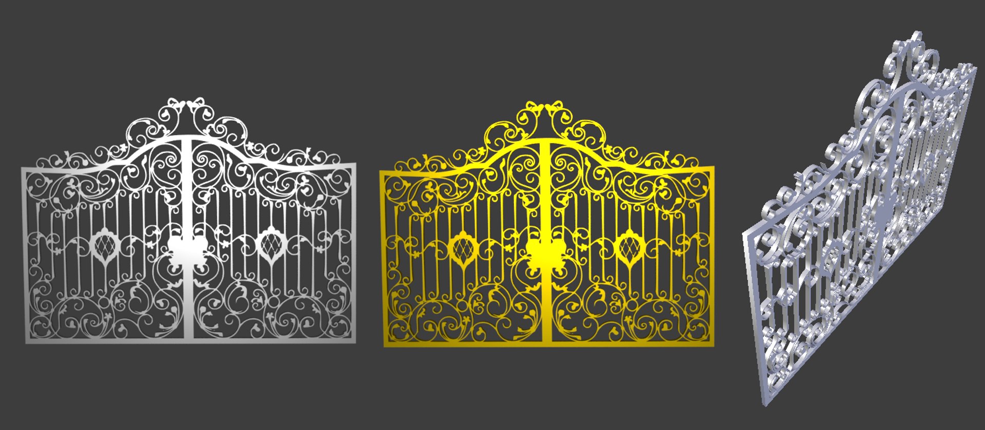3D model gate decoration - TurboSquid 1713856
