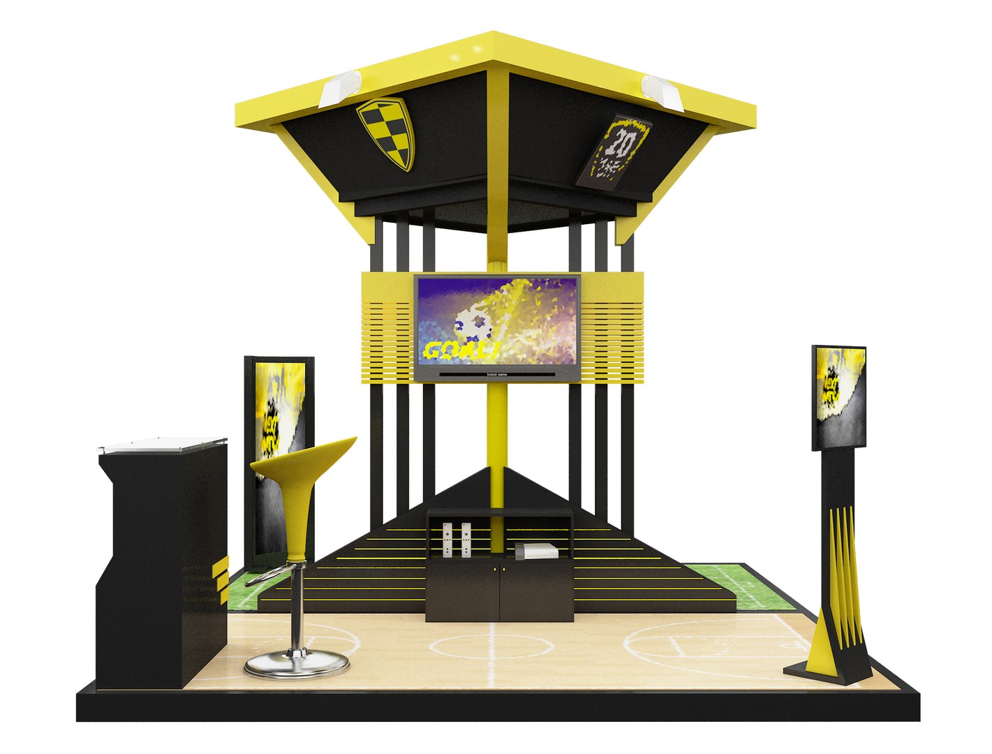 3D Booth Exhibition Stand A616b - TurboSquid 1908738