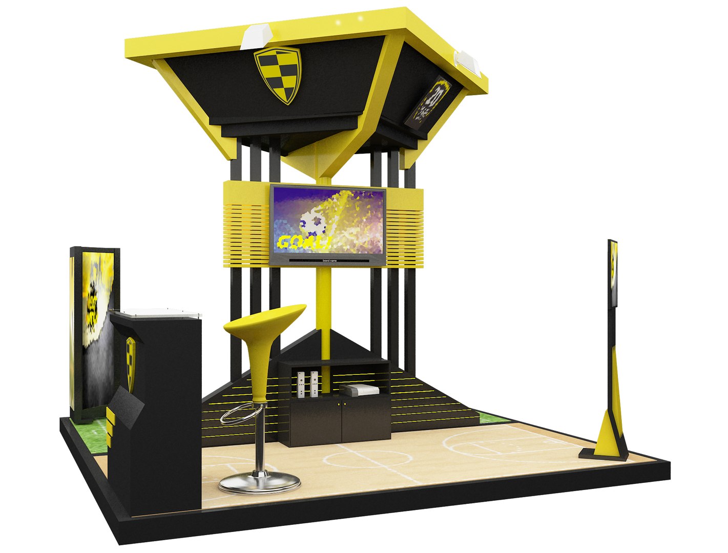 3D Booth Exhibition Stand A616b - TurboSquid 1908738