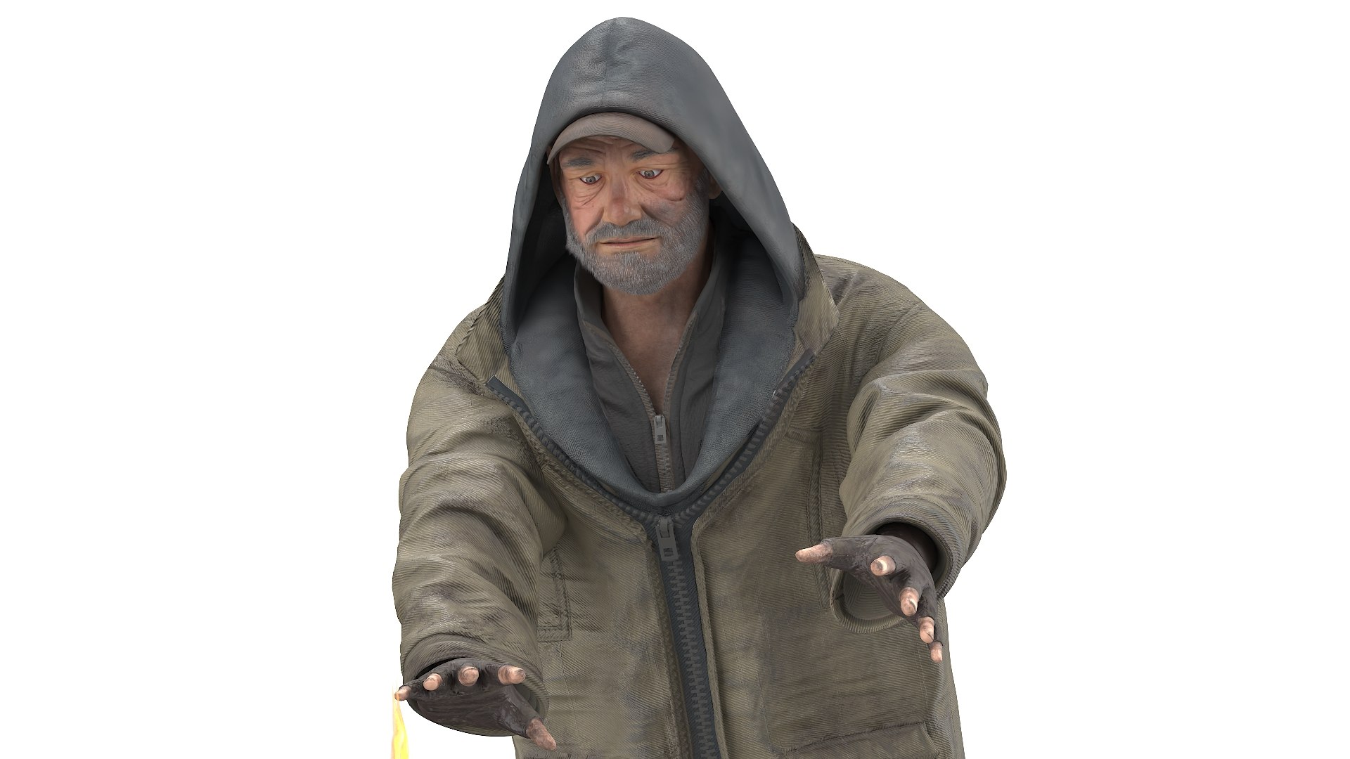 Homeless People Around Barrel Fire 3D Model - TurboSquid 2329762