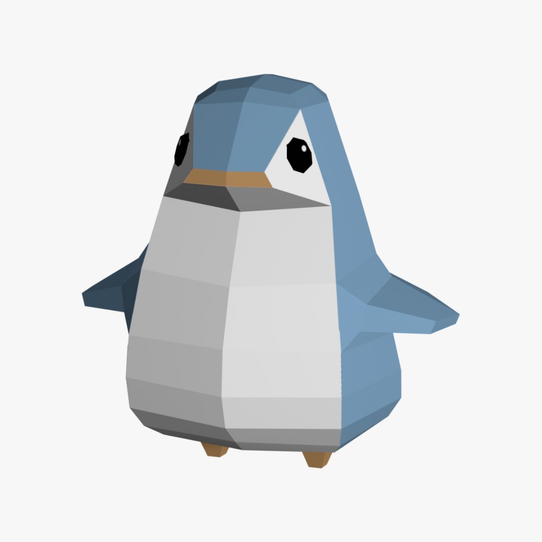 Low Poly Cartoon Penguin 3D Model - TurboSquid 1971156