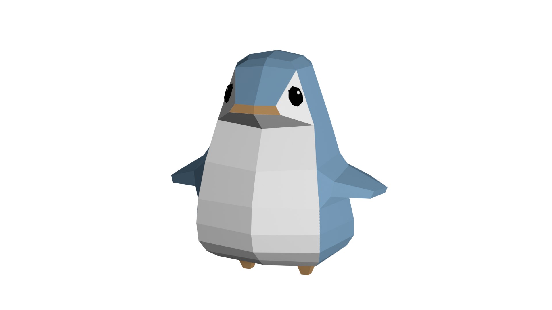 Low Poly Cartoon Penguin 3D Model - TurboSquid 1971156
