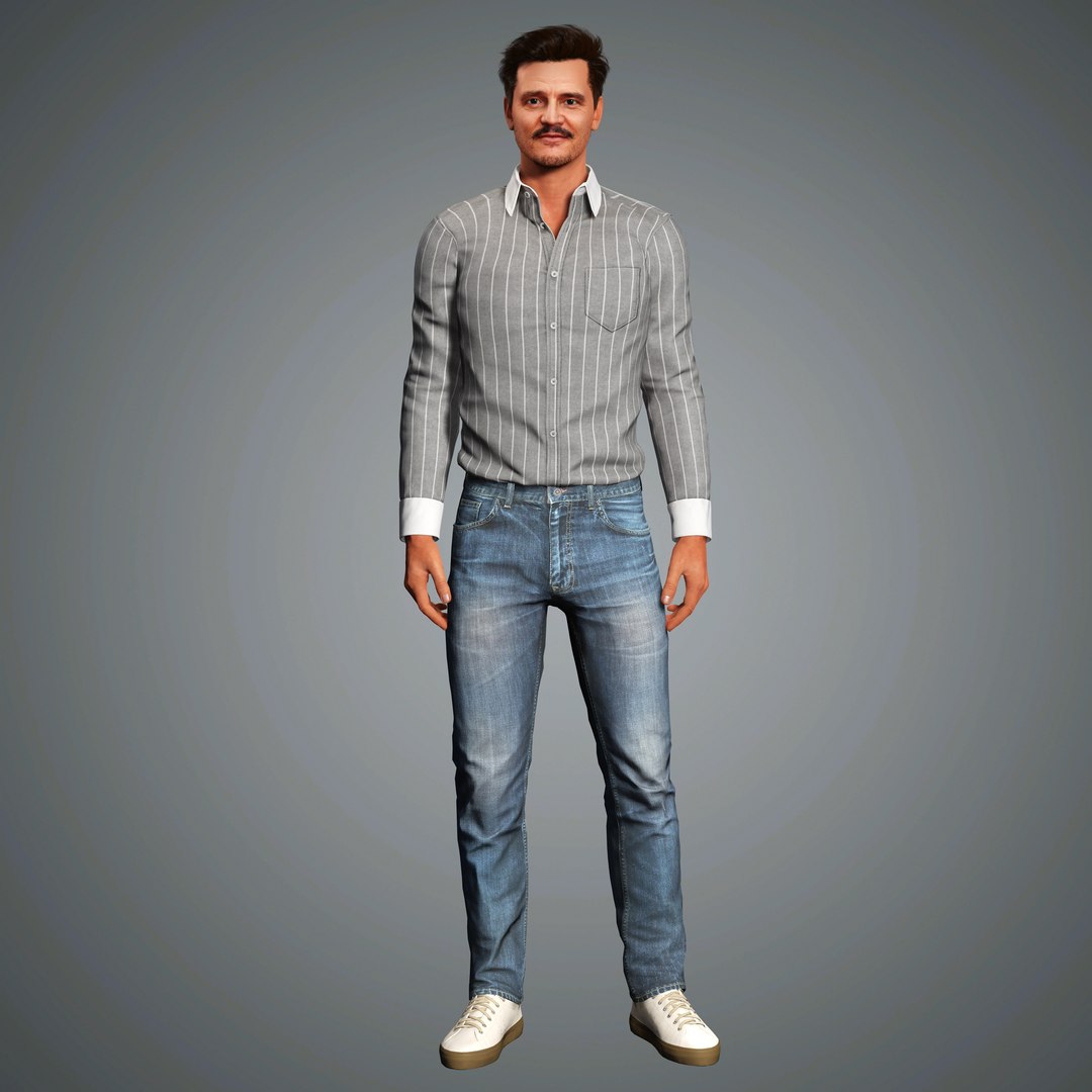 Pedro Pascal Character 3D Model - TurboSquid 2346287