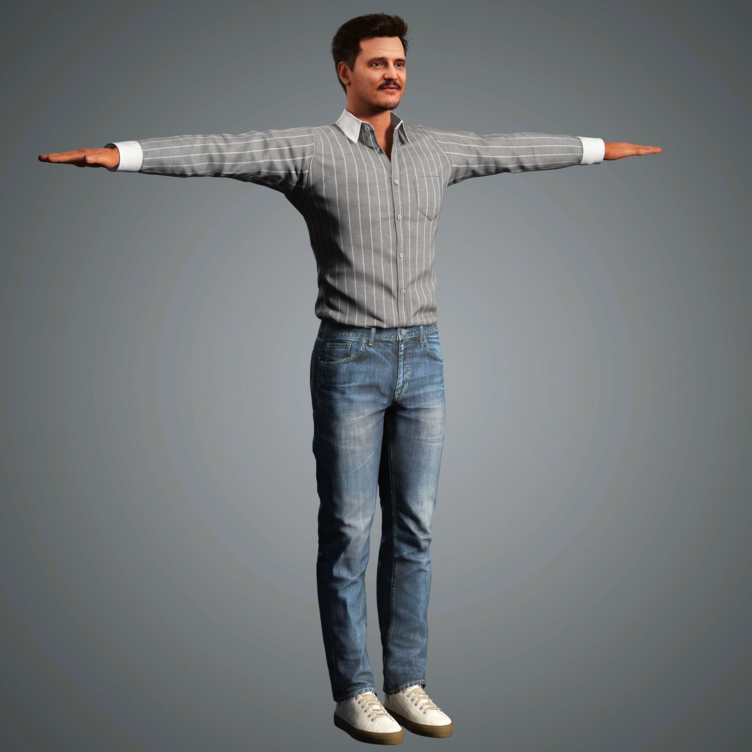 Pedro Pascal Character 3D Model - TurboSquid 2346287