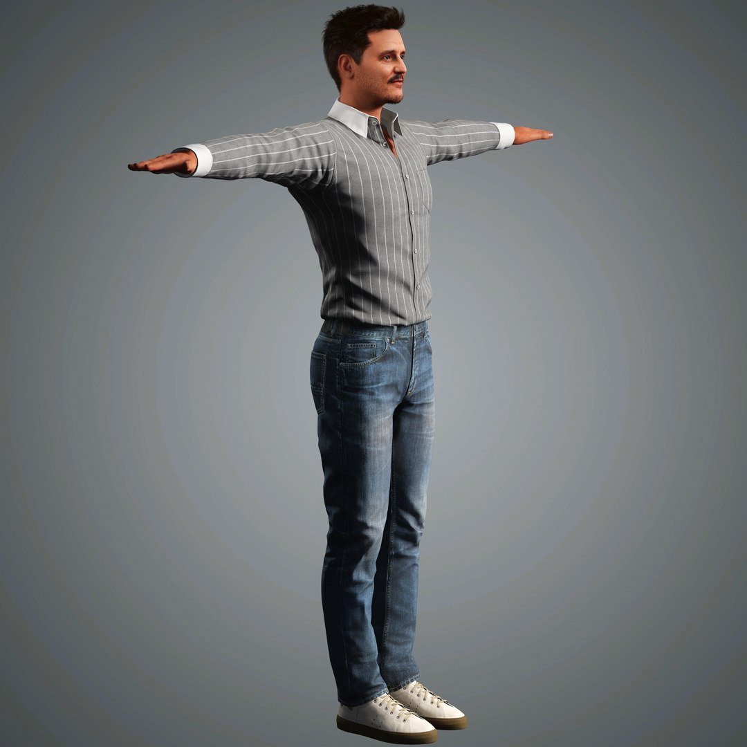 Pedro Pascal Character 3D Model - TurboSquid 2346287