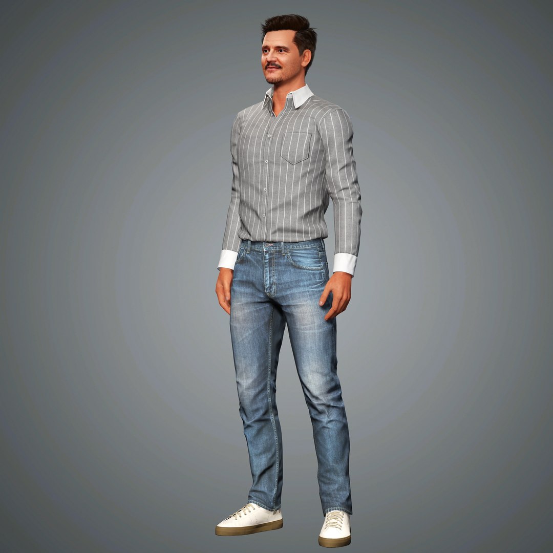 Pedro Pascal Character 3D Model - TurboSquid 2346287