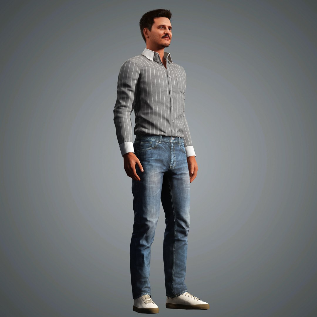 Pedro Pascal Character 3D Model - TurboSquid 2346287