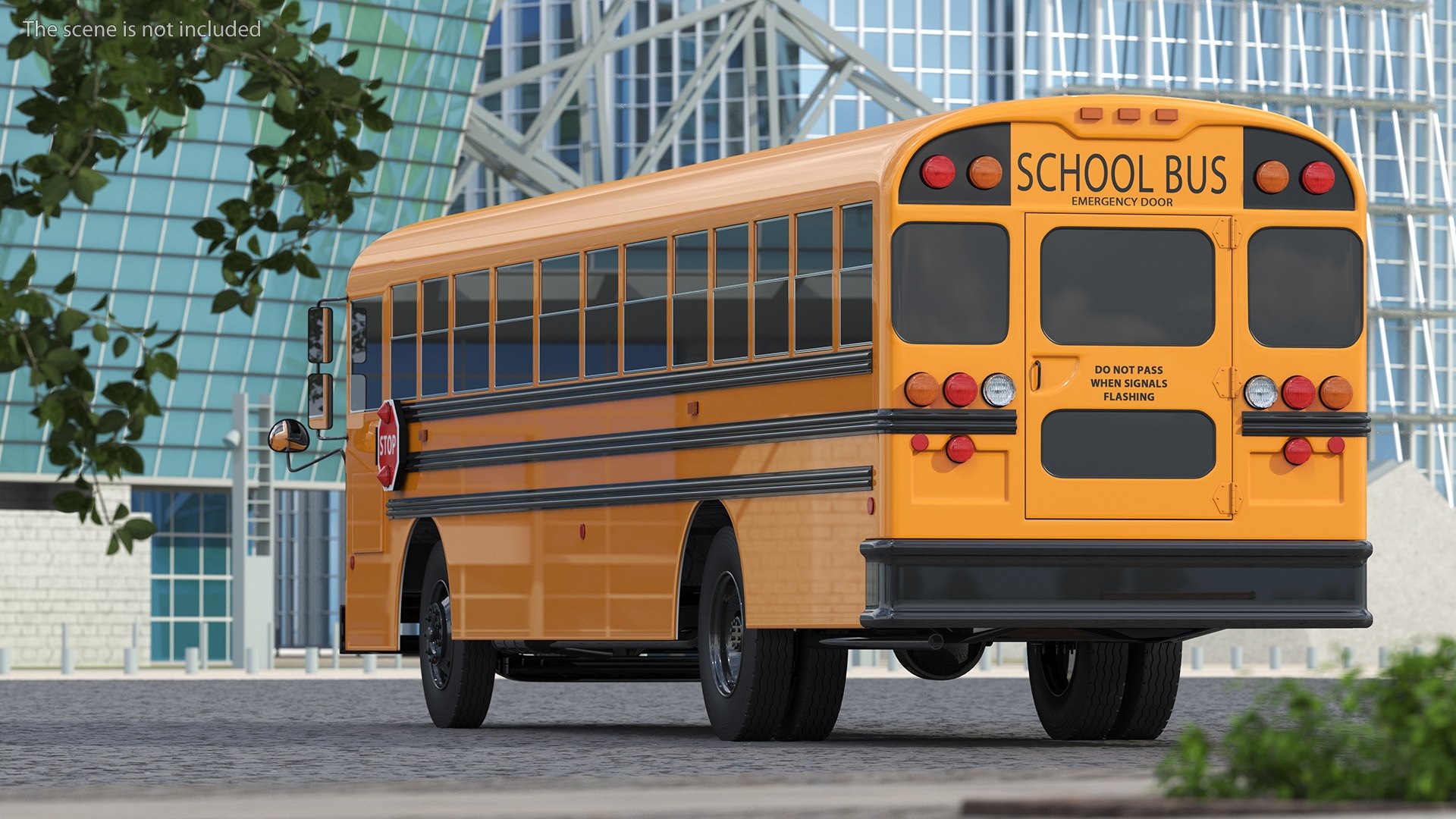 Blue Bird TX3 School Bus Exterior Only 3D Model - TurboSquid 1768491