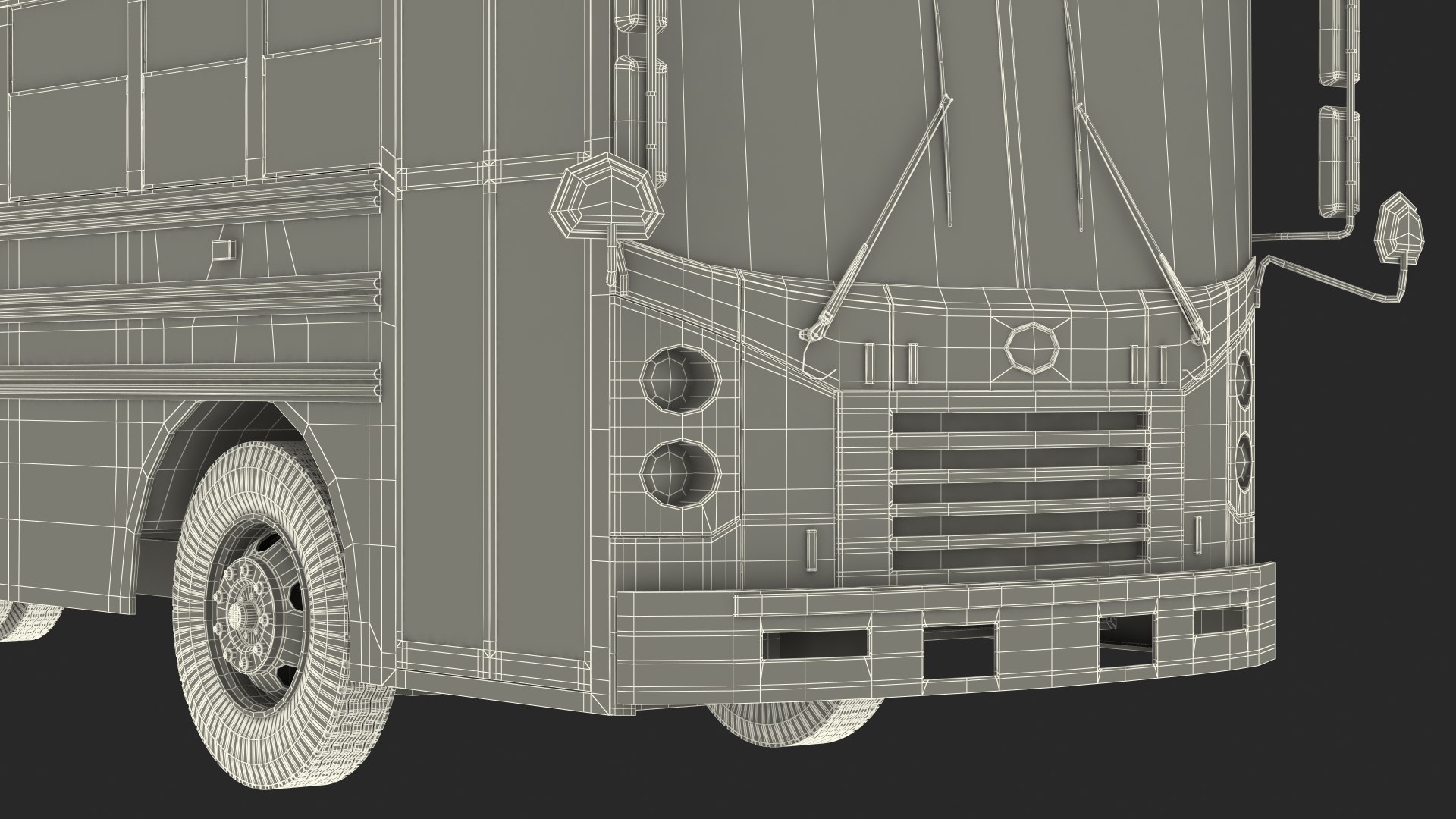 Blue Bird TX3 School Bus Exterior Only 3D Model - TurboSquid 1768491