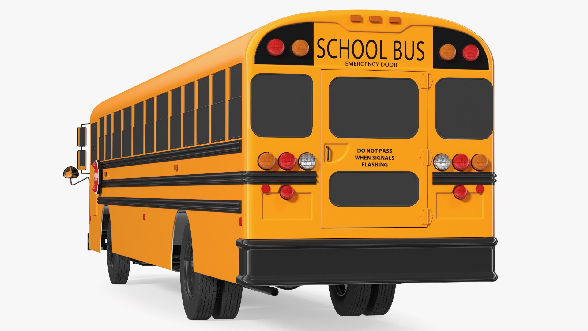 Blue Bird TX3 School Bus Exterior Only 3D Model - TurboSquid 1768491