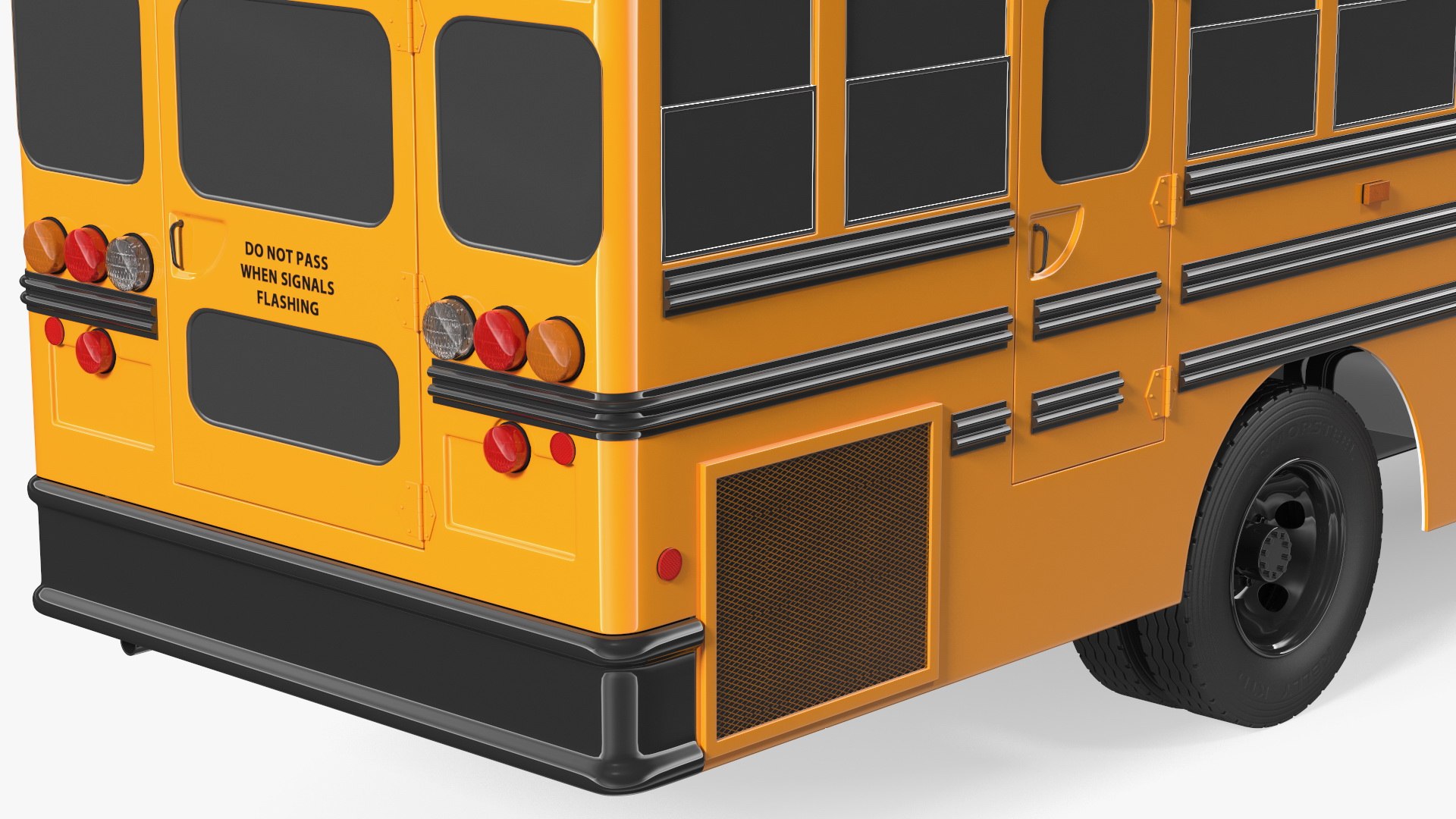 Blue Bird TX3 School Bus Exterior Only 3D model - TurboSquid 1768491