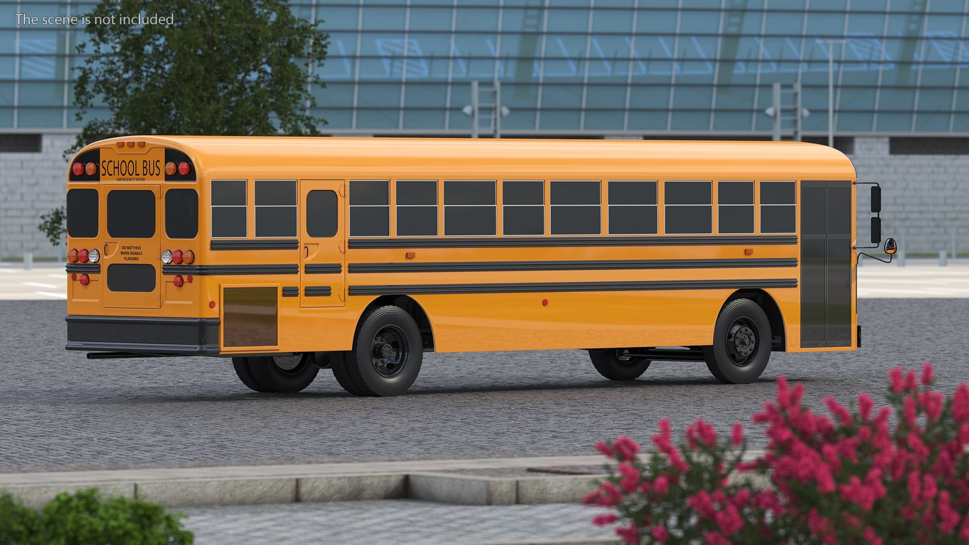 Blue Bird TX3 School Bus Exterior Only 3D Model - TurboSquid 1768491