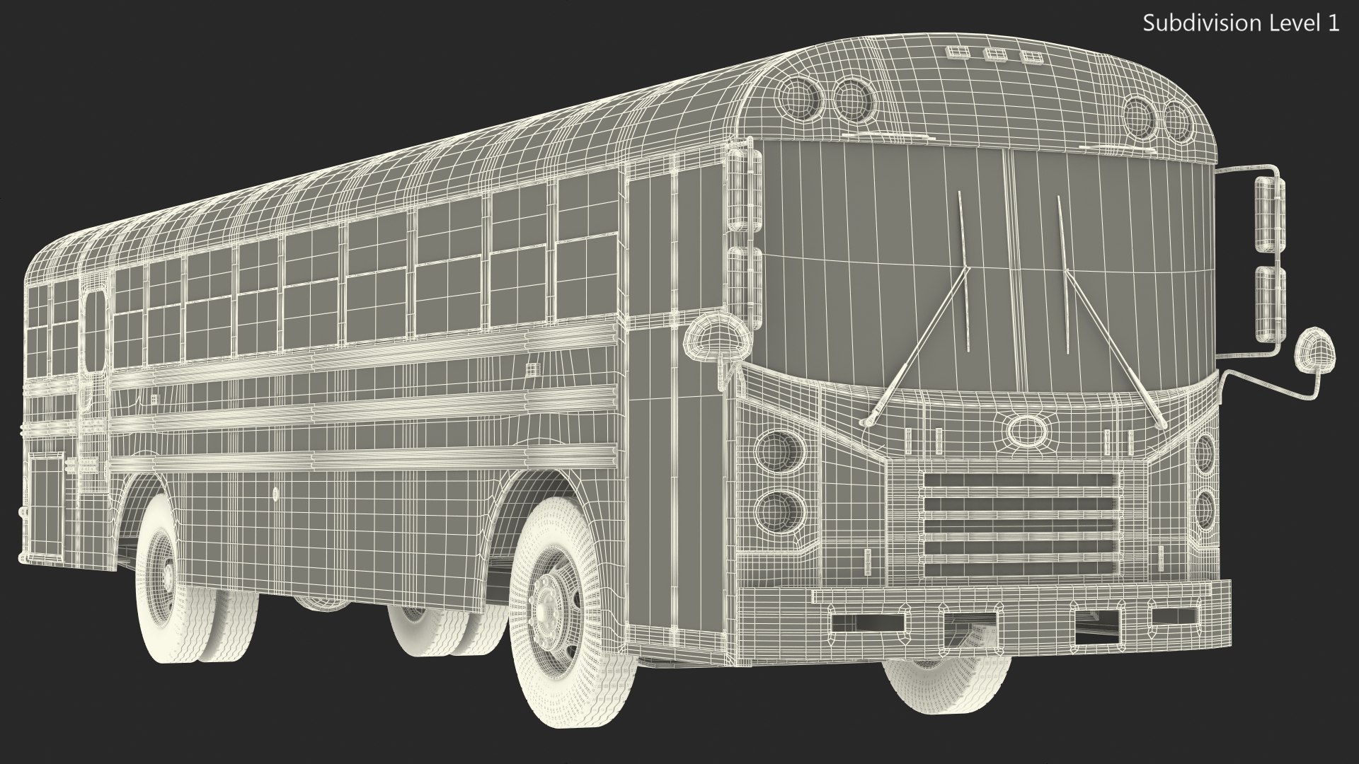 Blue Bird TX3 School Bus Exterior Only 3D model - TurboSquid 1768491