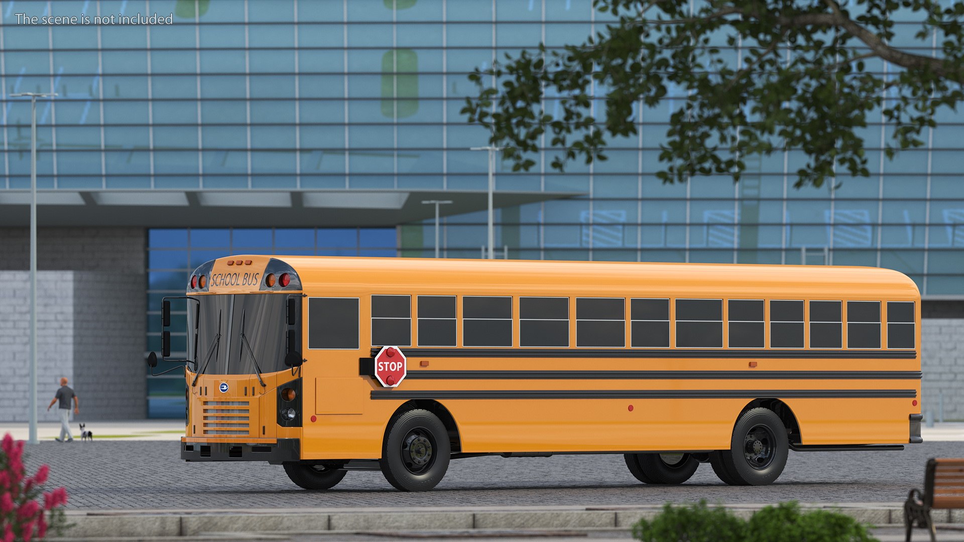 Blue Bird TX3 School Bus Exterior Only 3D Model - TurboSquid 1768491