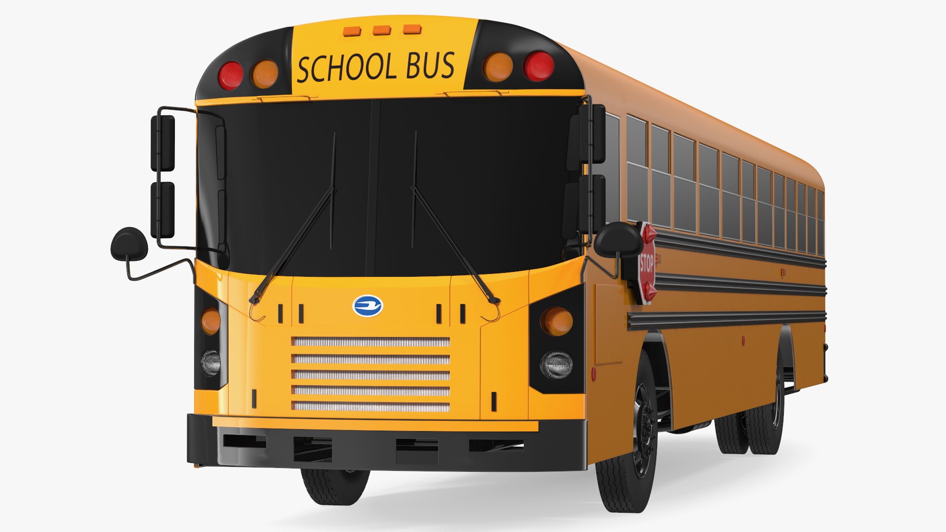 Blue Bird TX3 School Bus Exterior Only 3D Model - TurboSquid 1768491