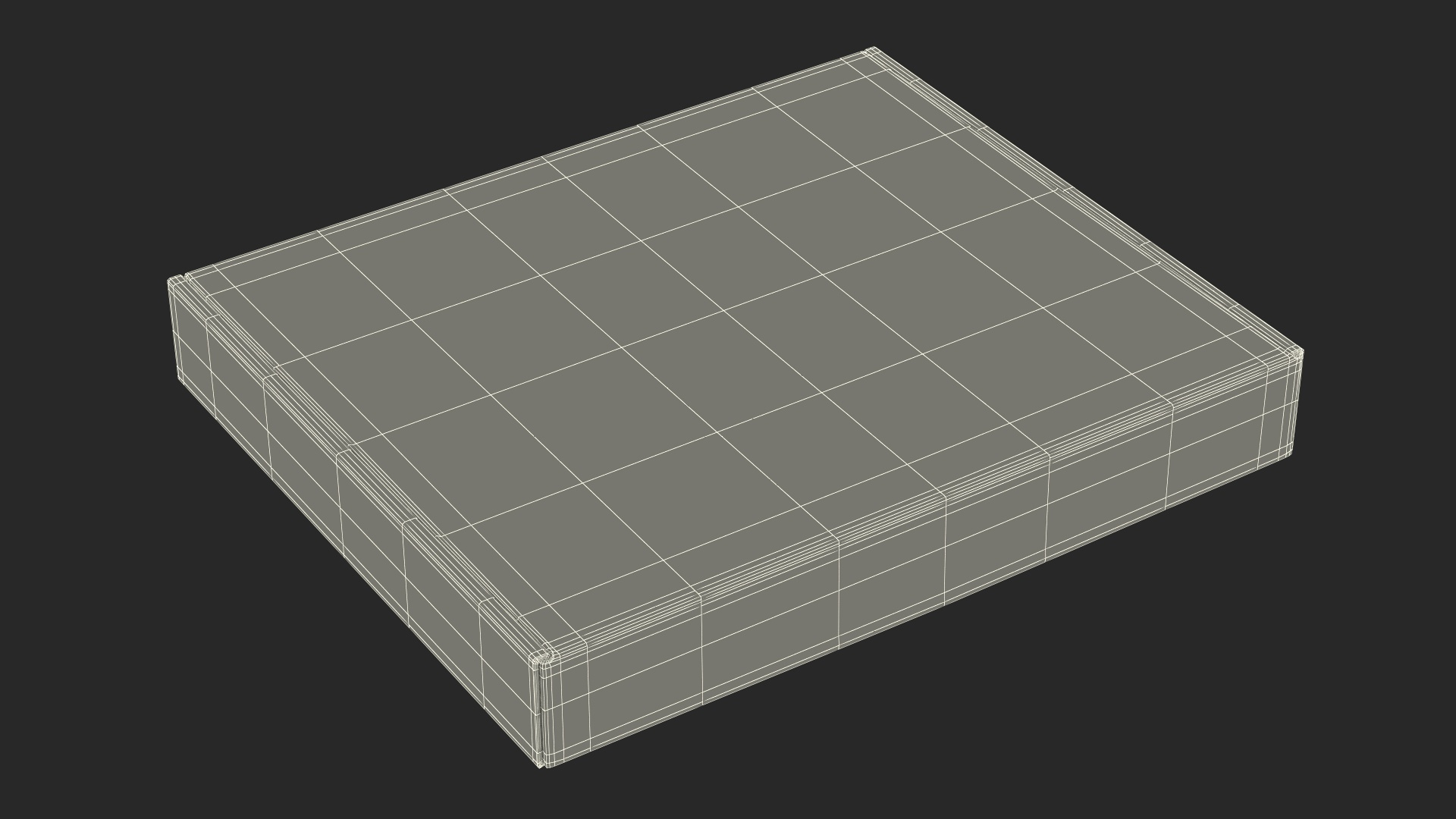 Cardboard Closed Flat Box 3D Model - TurboSquid 2190265