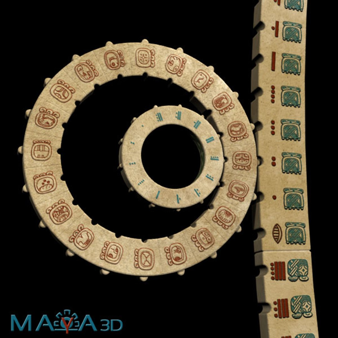 3d Calendar Tzolkin