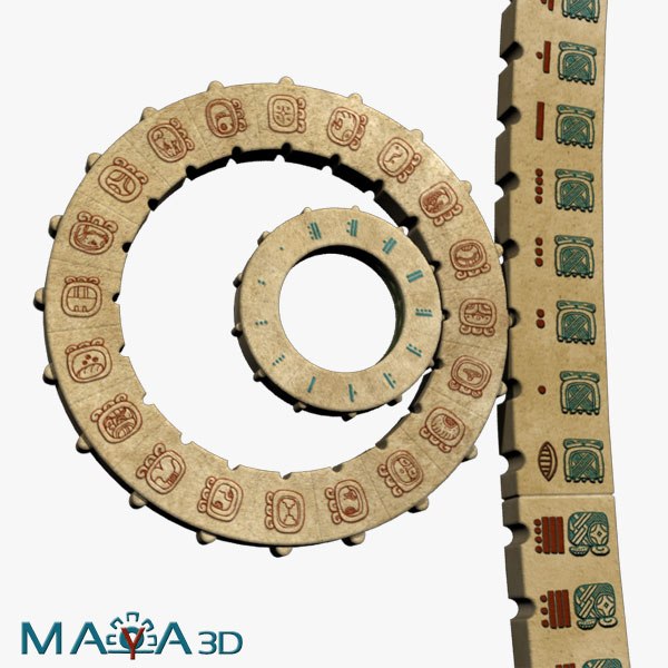 3d calendar tzolkin