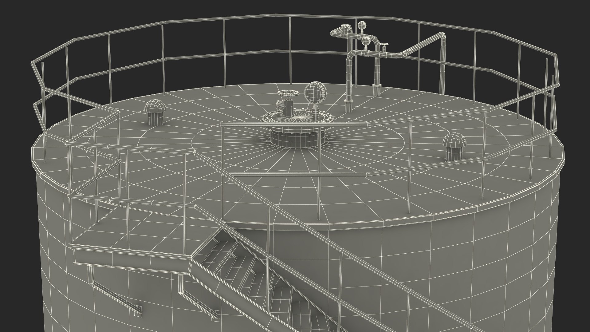 Crude Oil Storage Tank 3D model - TurboSquid 2117734