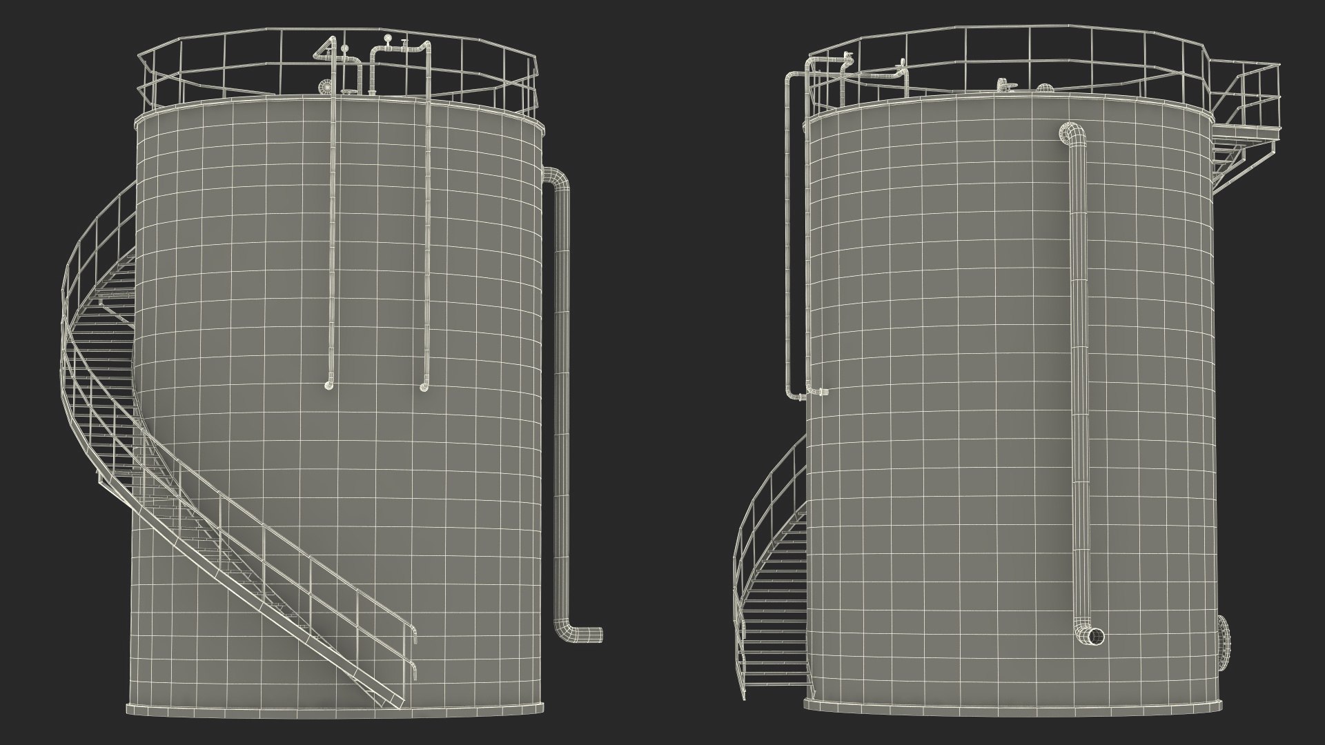 Crude Oil Storage Tank 3D model - TurboSquid 2117734
