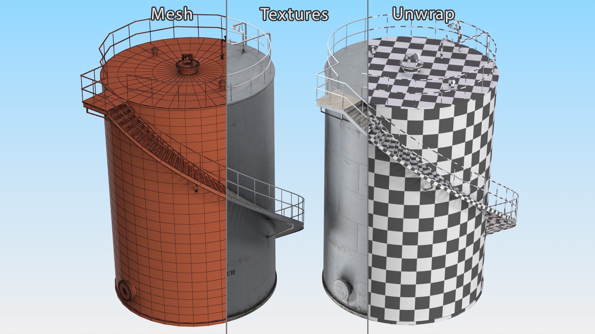 Crude Oil Storage Tank 3D model - TurboSquid 2117734
