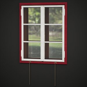 Small Wood Window Model - TurboSquid 2163582