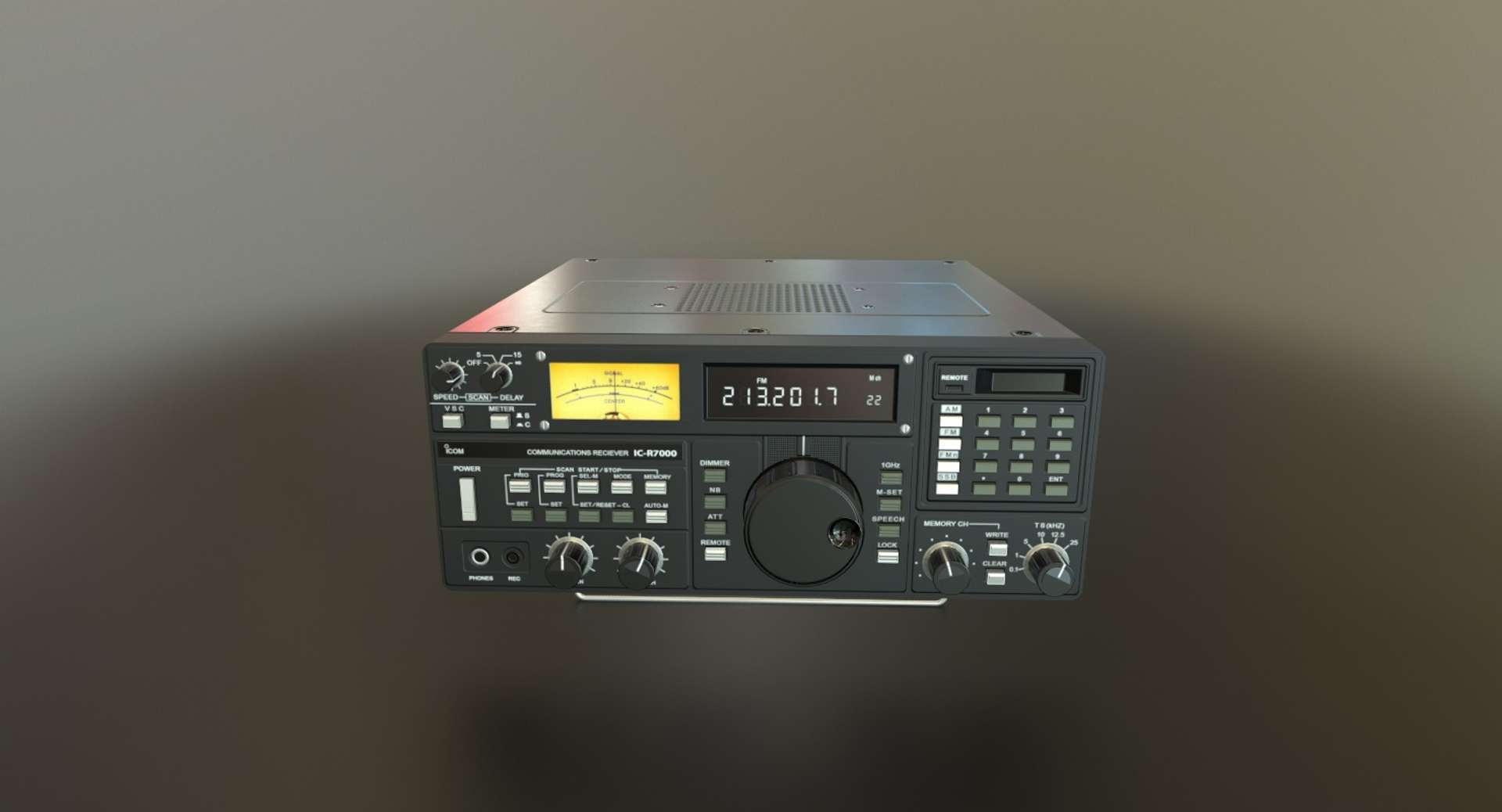 Receiver Icom R7000 3D Model - TurboSquid 1177438