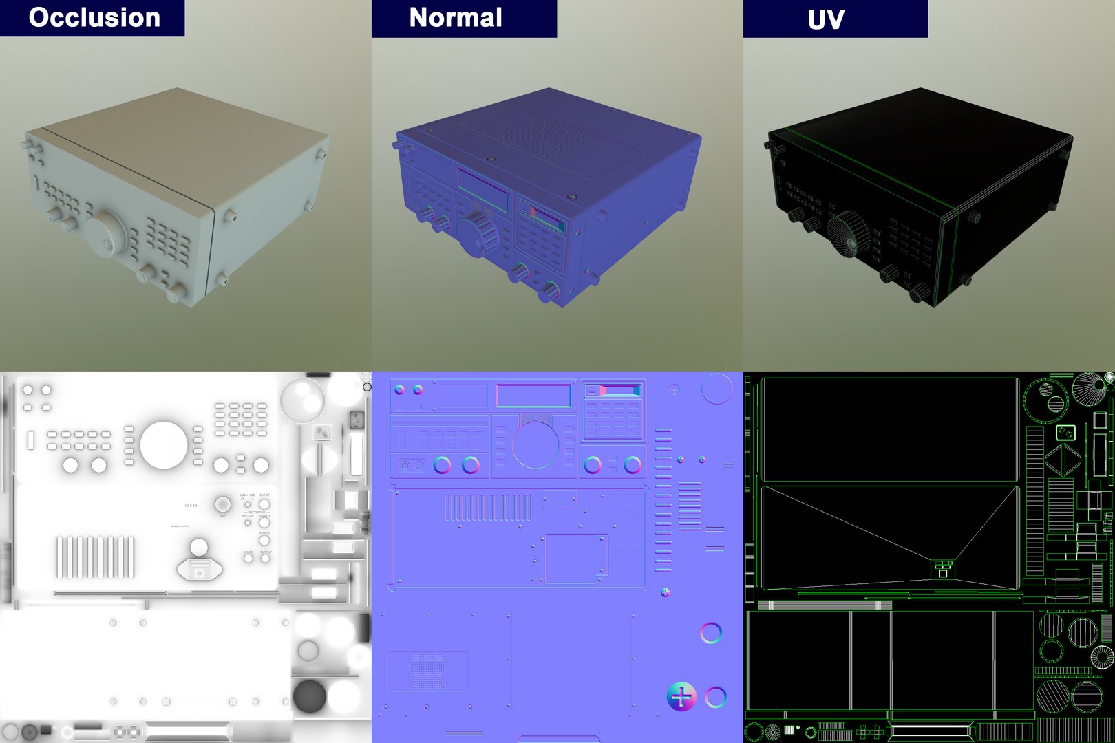 Receiver Icom R7000 3D Model - TurboSquid 1177438