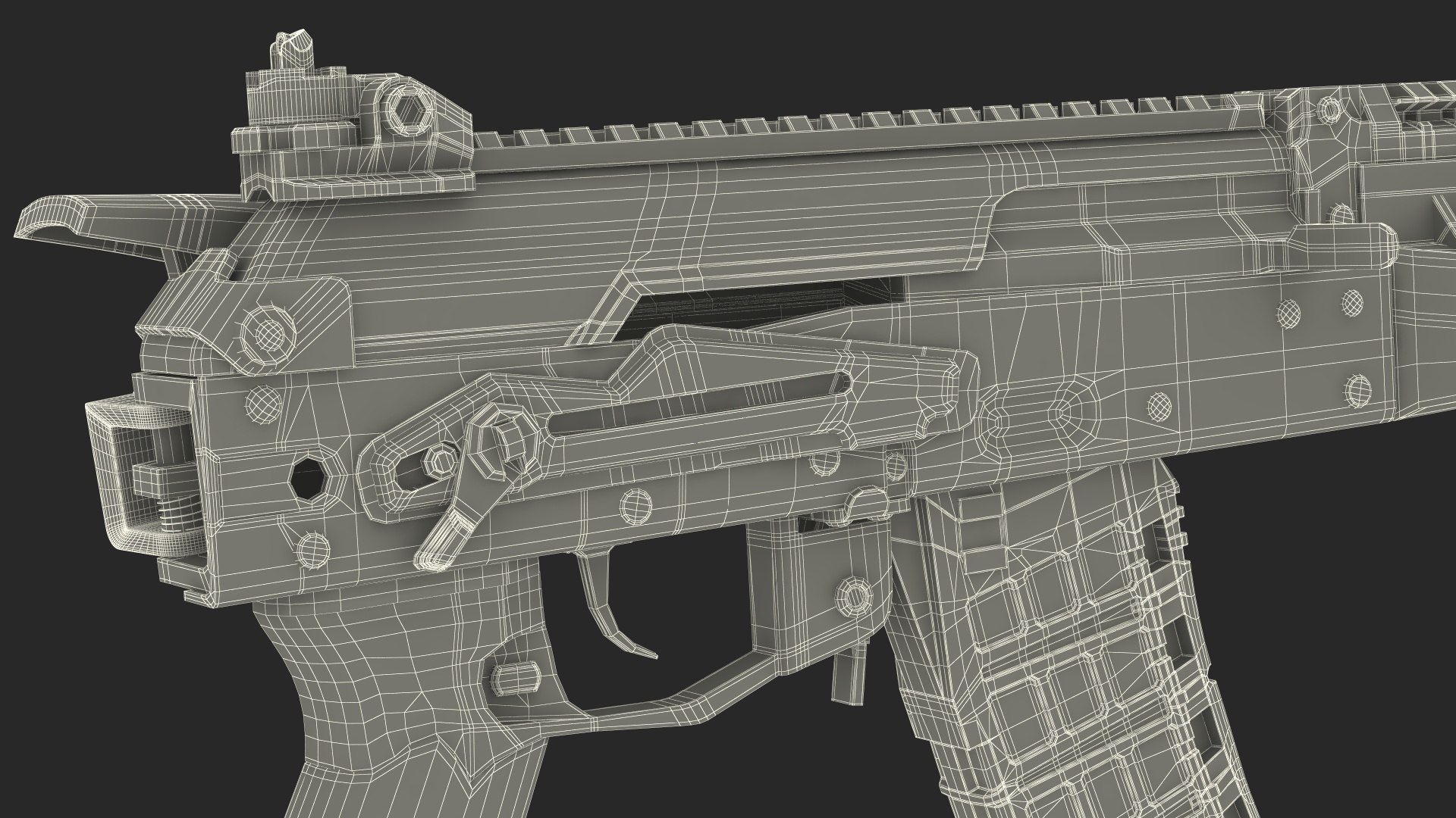 3D New AK-12 Automatic Rifle with Folded Stock model - TurboSquid 2131053