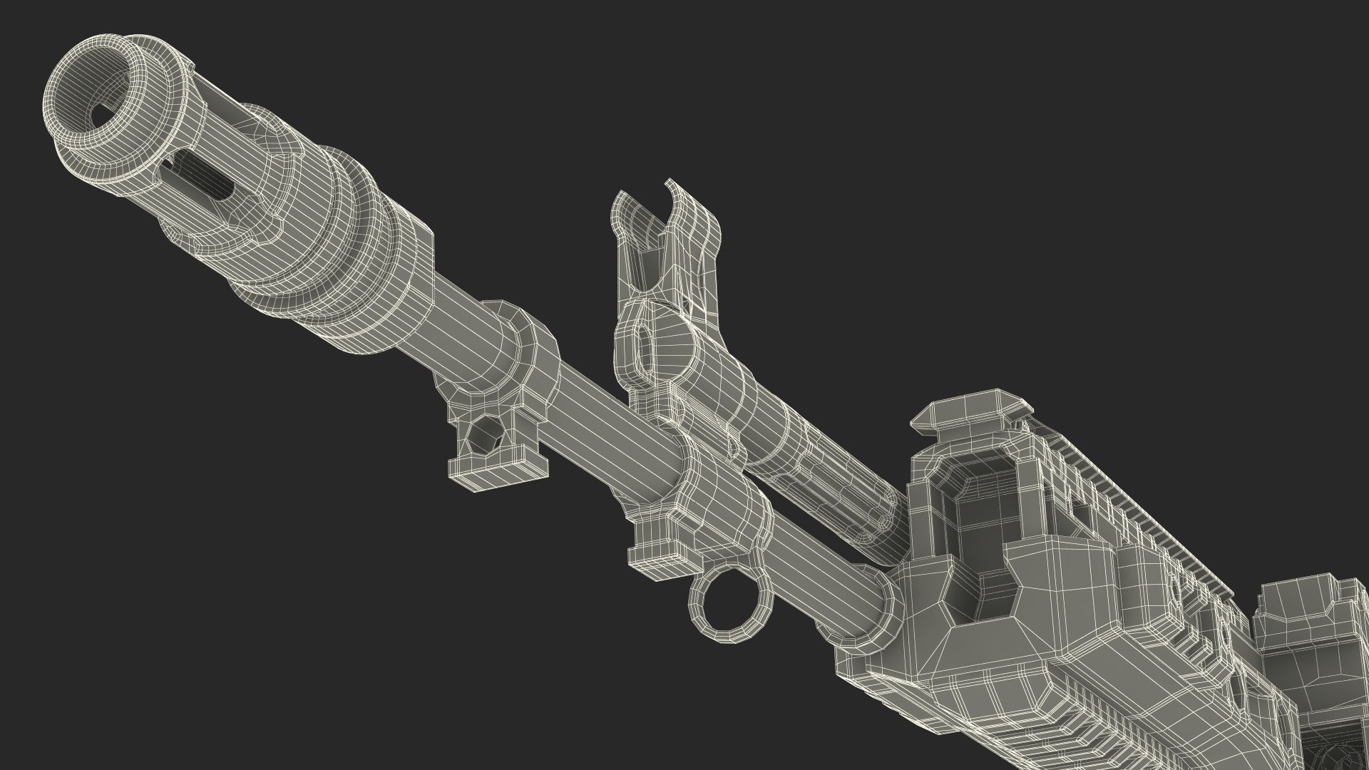 3D New AK-12 Automatic Rifle with Folded Stock model - TurboSquid 2131053