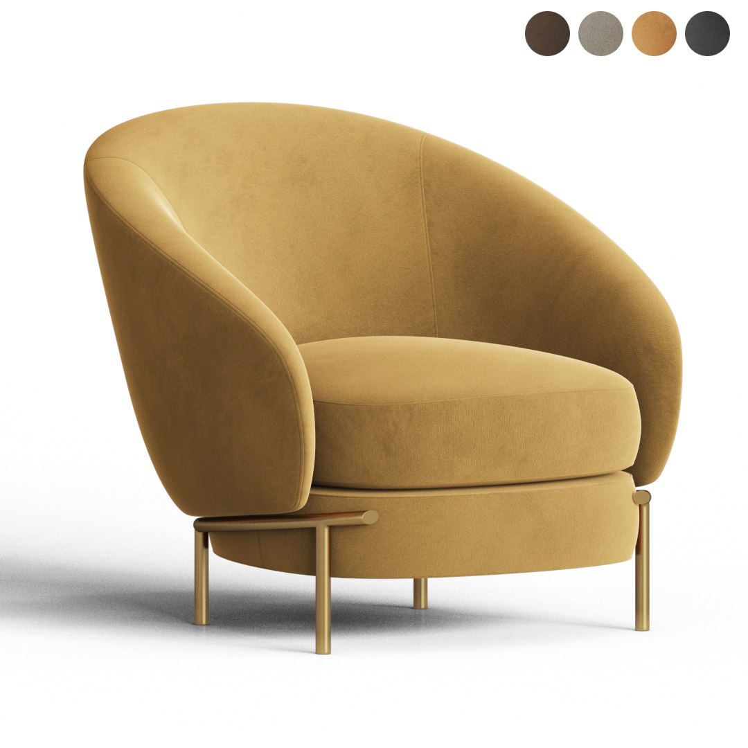 Lloyd Longhi Armchair 3D Model - TurboSquid 1683643