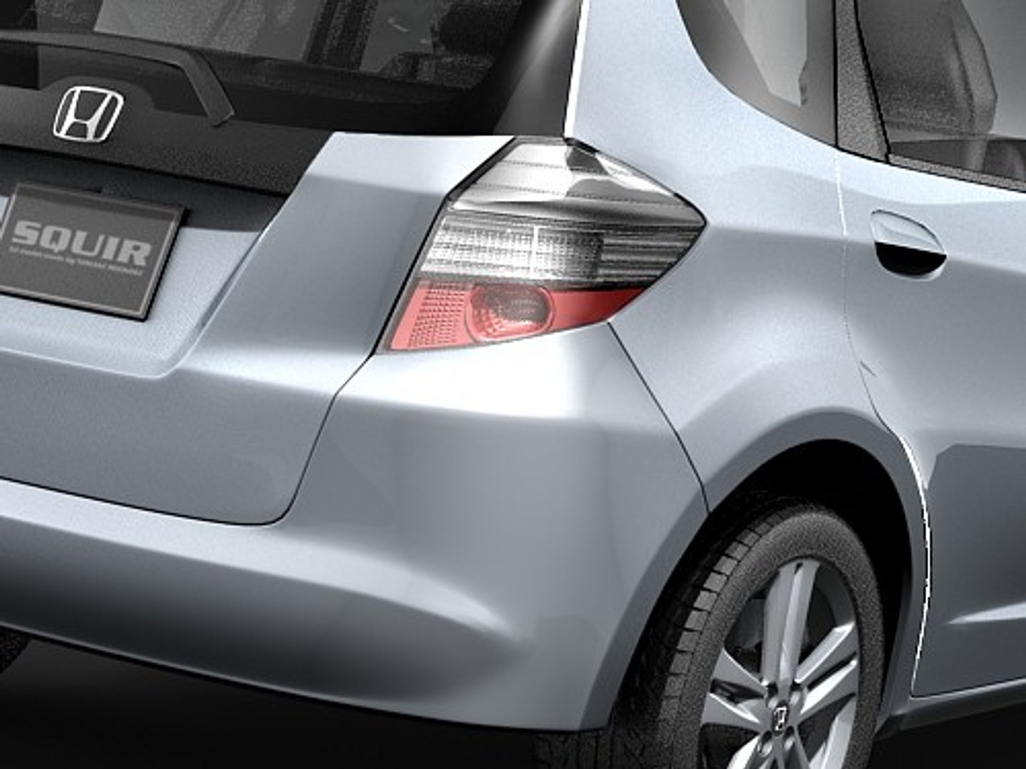 Honda Jazz Fit Car 3d Model