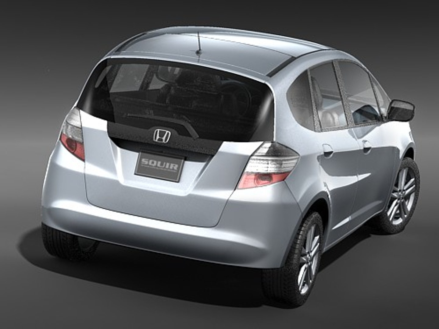 Honda Jazz Fit Car 3d Model
