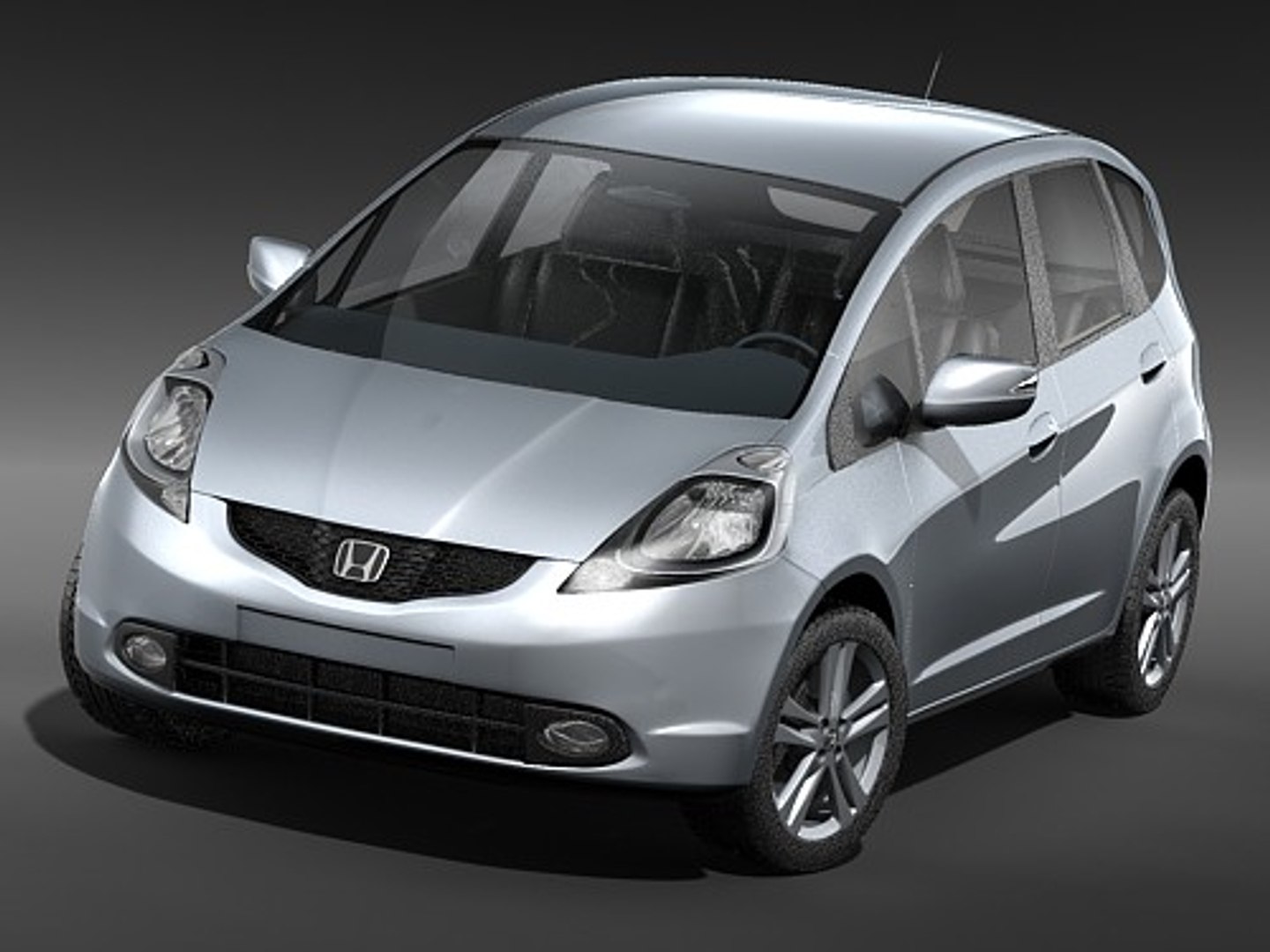Honda Jazz Fit Car 3d Model