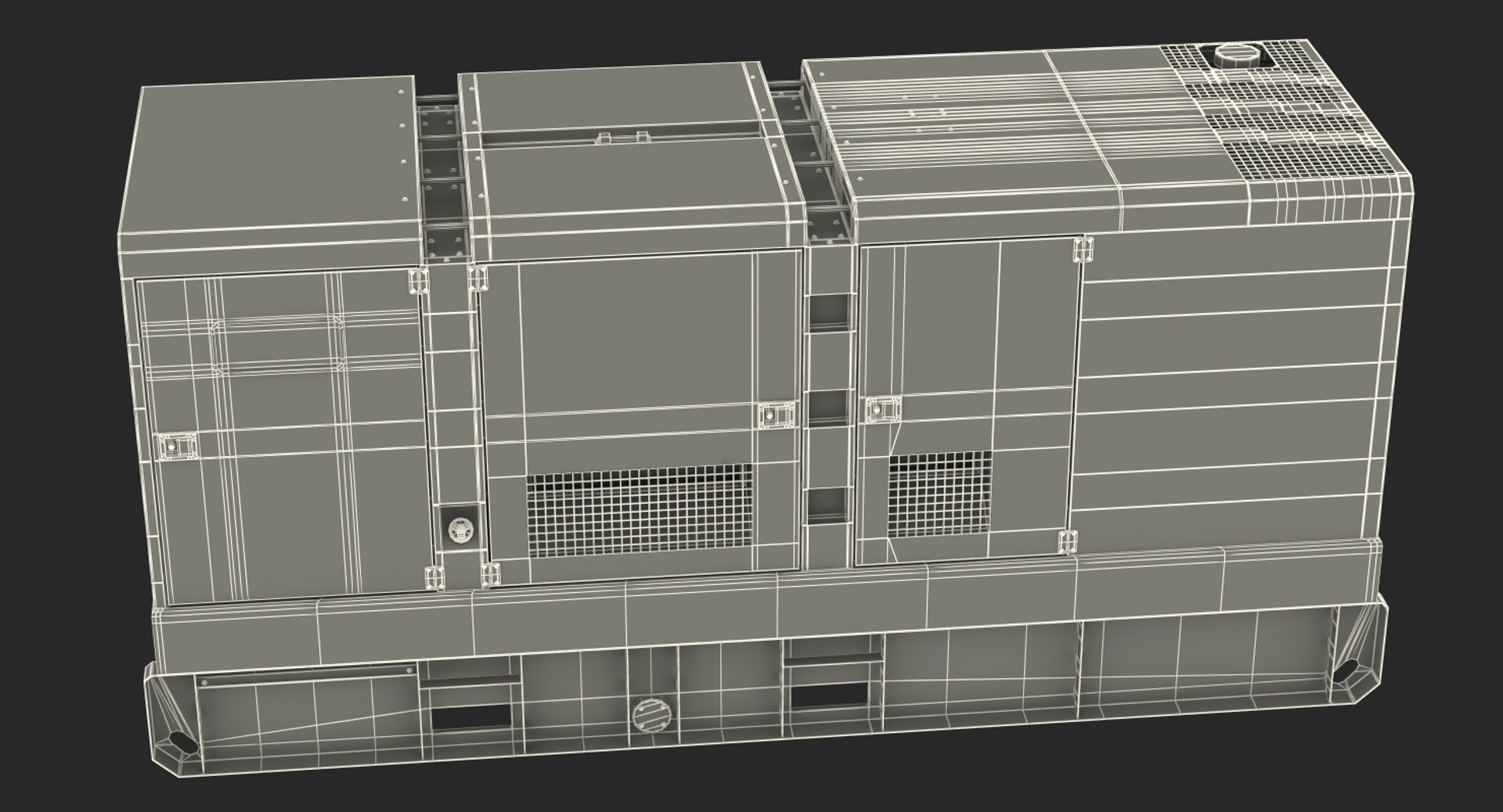 Industrial Diesel Generator Atlas 3D Model - TurboSquid 1311274