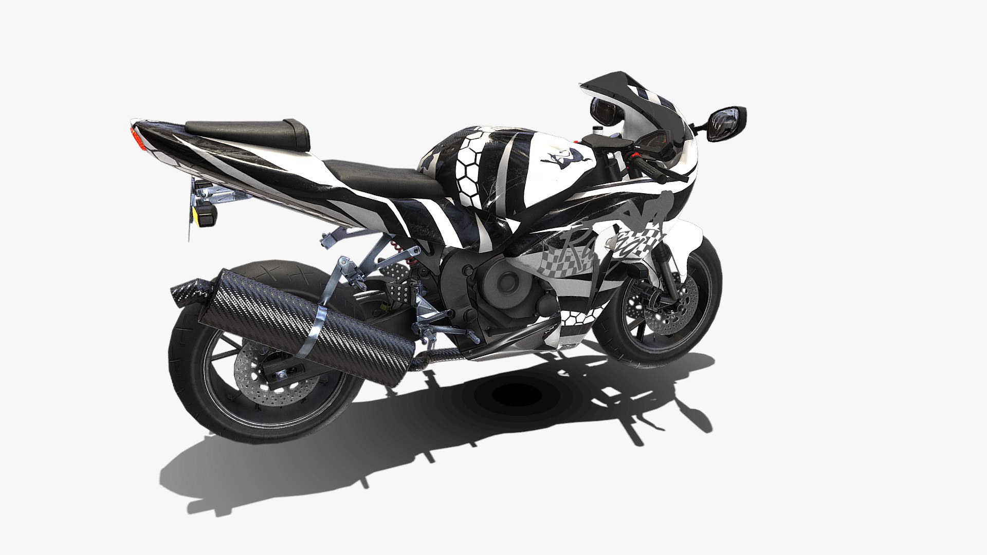 Speed Bike Rigged And Animated 3D Model - TurboSquid 2115515