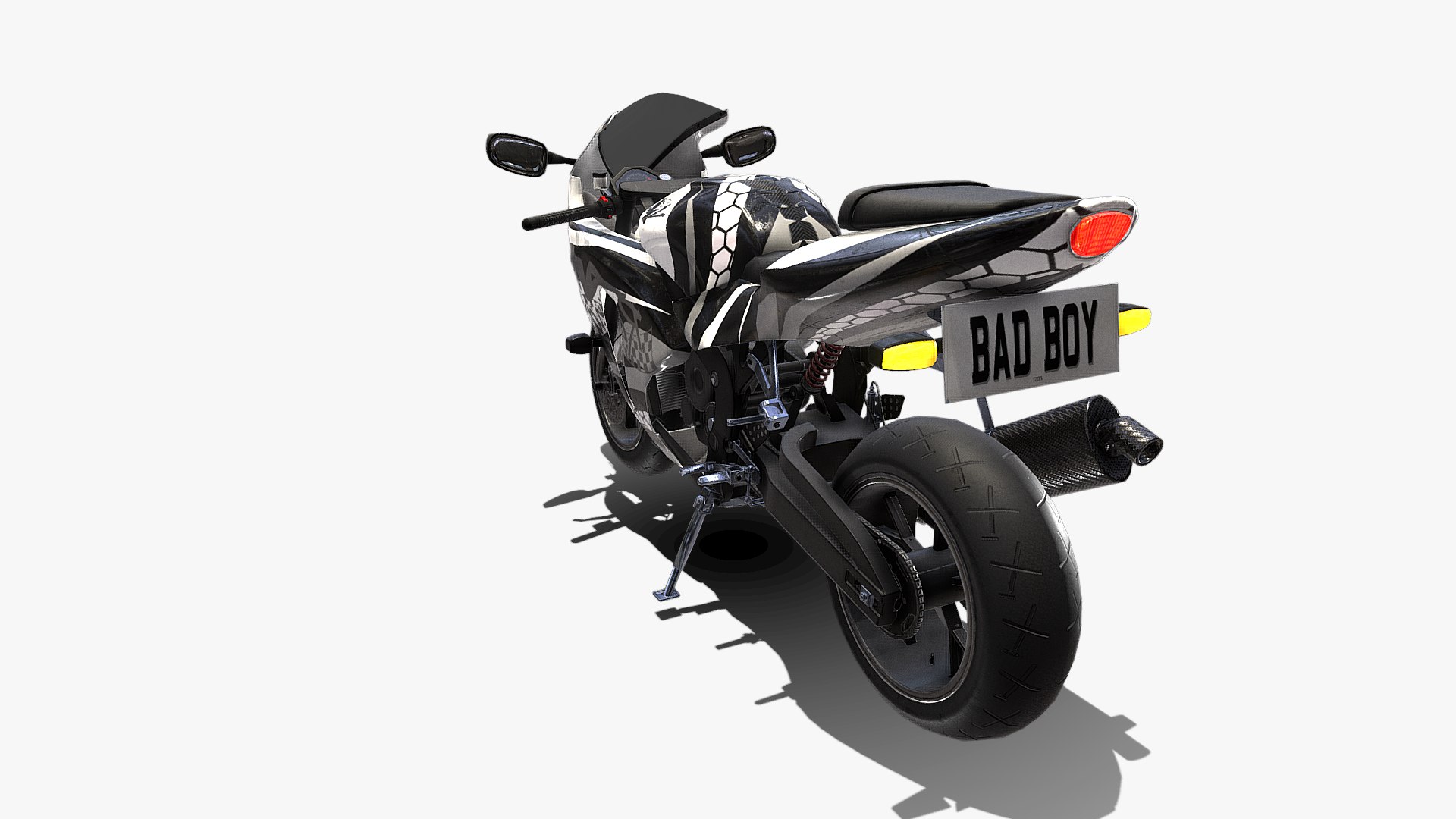Speed Bike Rigged And Animated 3D Model - TurboSquid 2115515