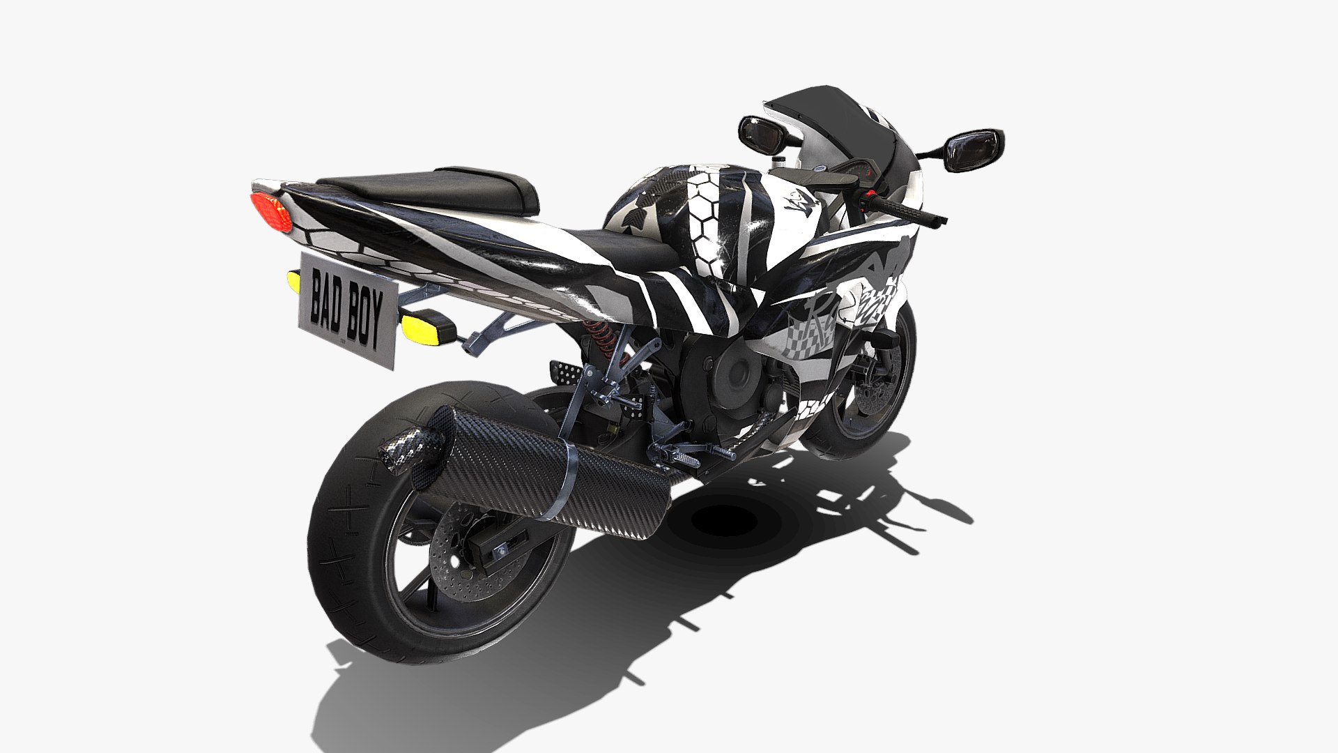 Speed Bike Rigged And Animated 3D Model - TurboSquid 2115515