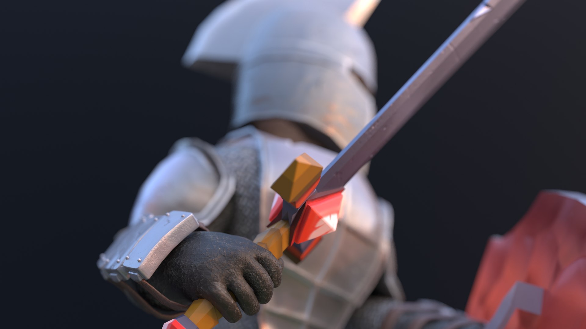 3D Stylized Low Poly Animated Knight Low-poly Model - TurboSquid 2035816
