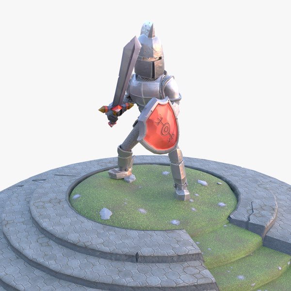 3D Stylized Low Poly Animated Knight Low-poly model - TurboSquid 2035816