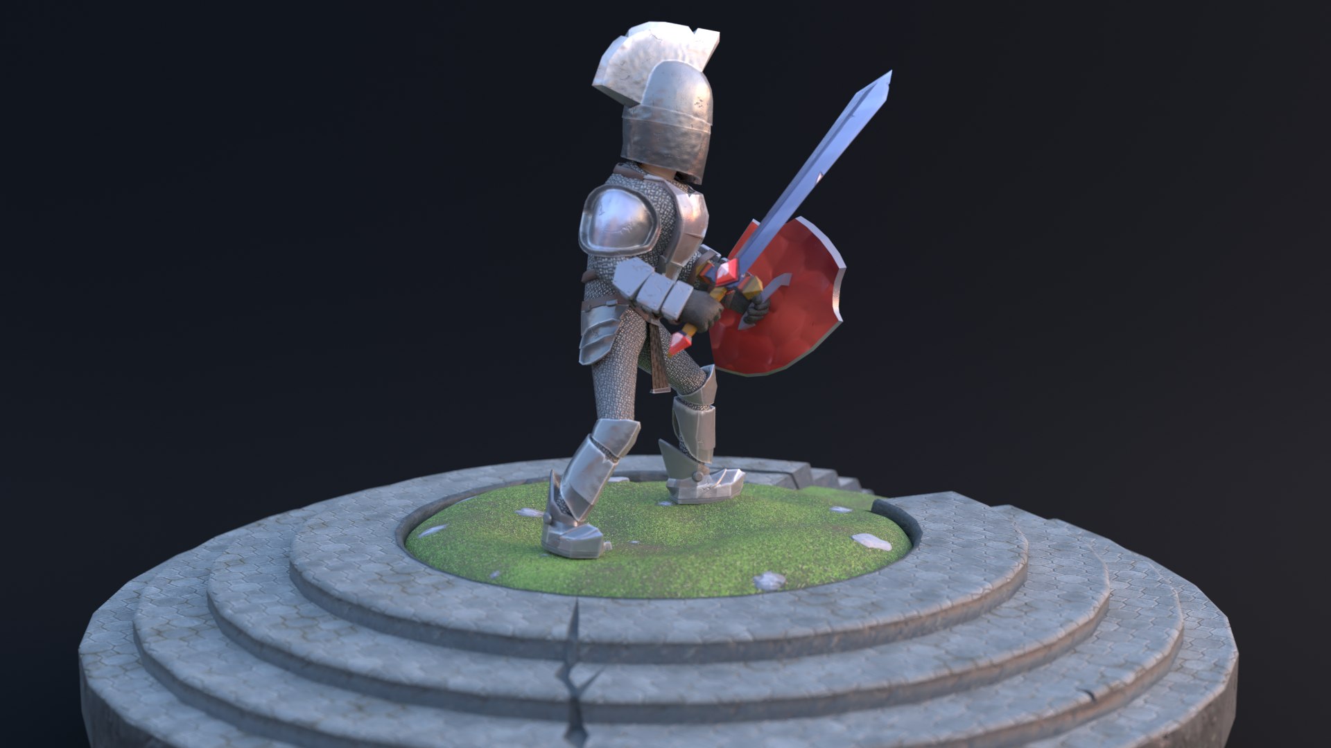3D Stylized Low Poly Animated Knight Low-poly Model - TurboSquid 2035816
