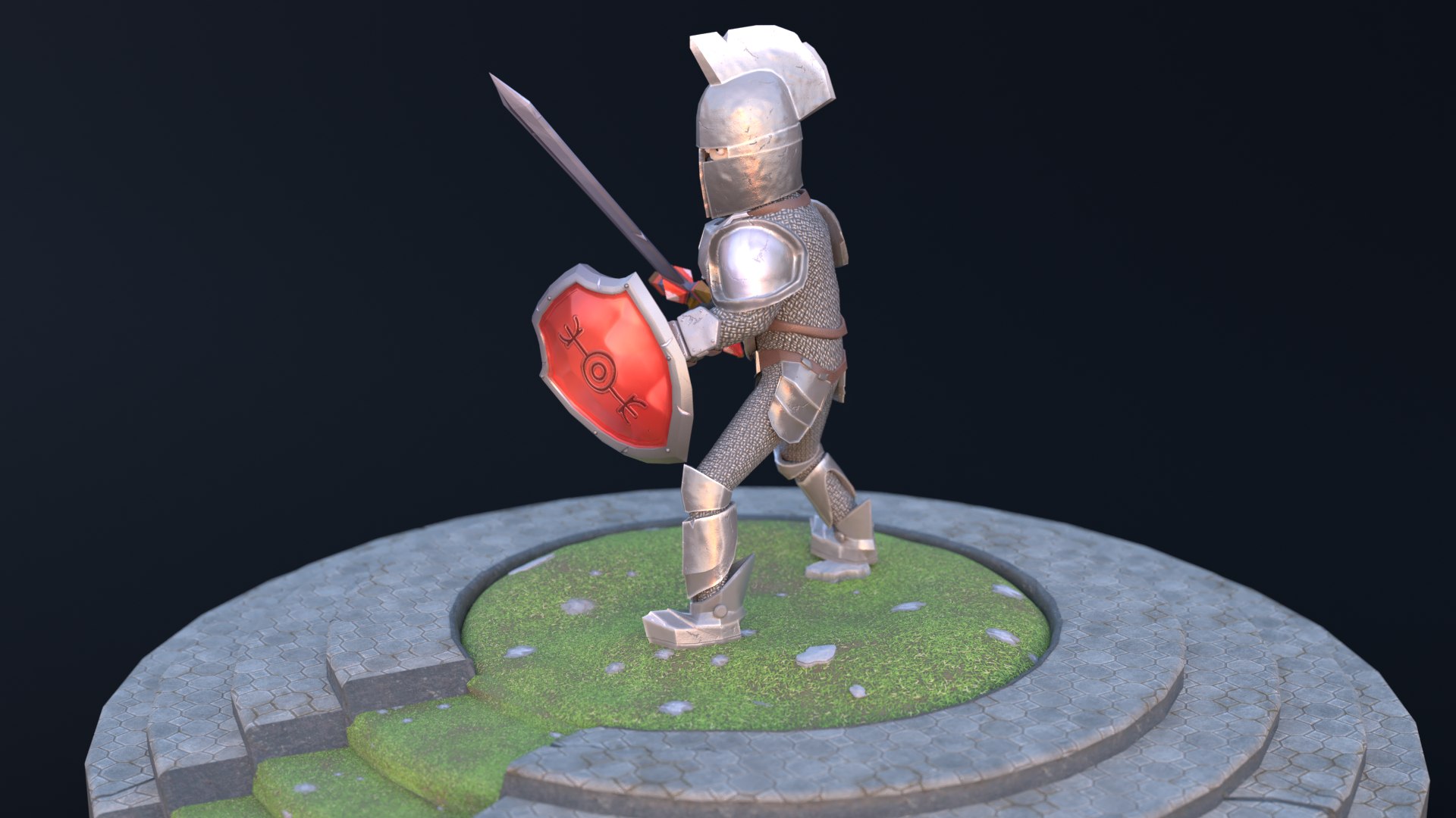 3D Stylized Low Poly Animated Knight Low-poly Model - TurboSquid 2035816