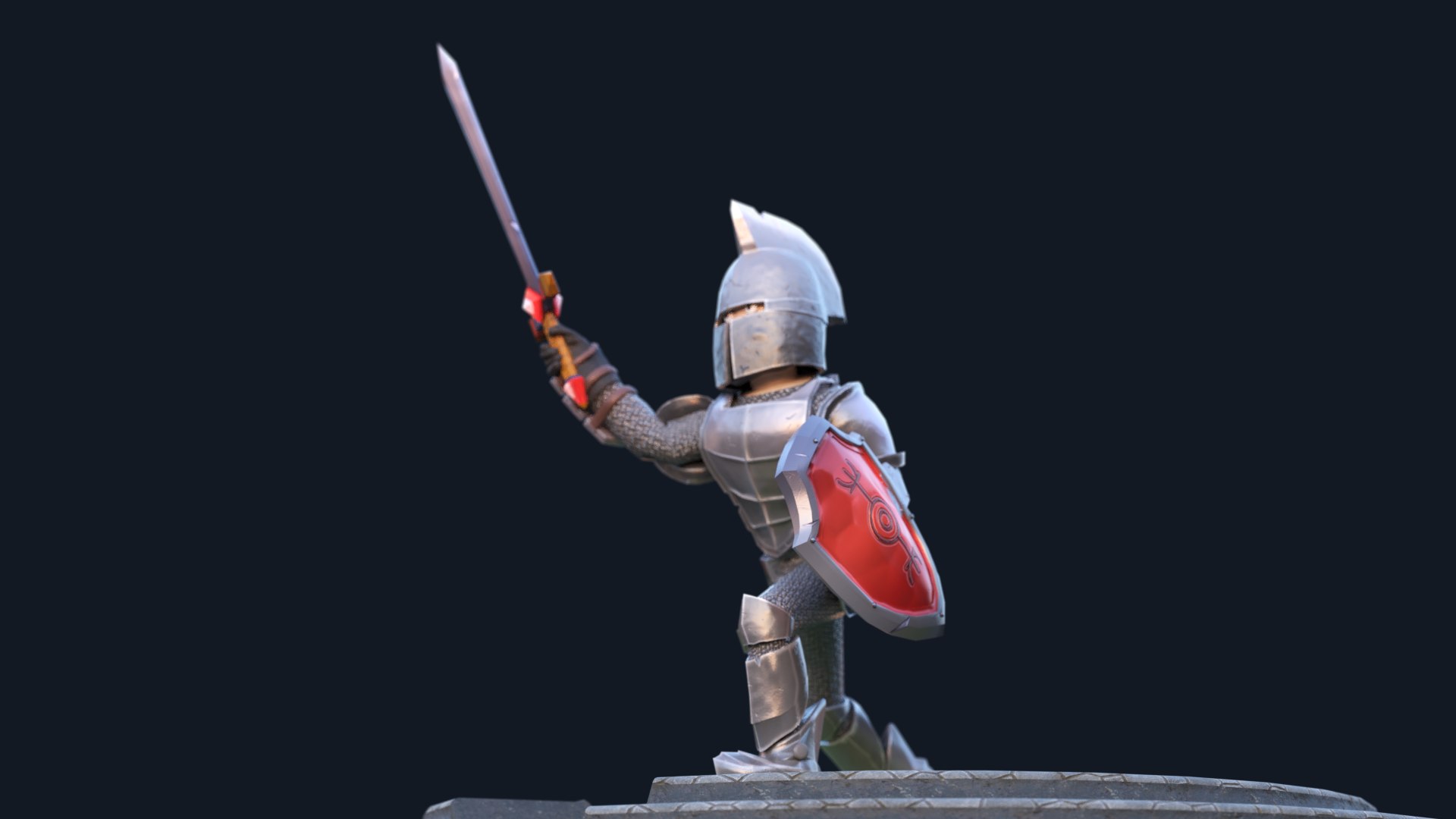 3D Stylized Low Poly Animated Knight Low-poly Model - TurboSquid 2035816