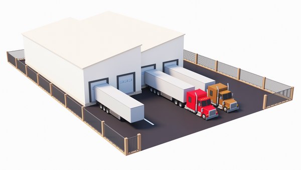 Cartoon Warehouse 3D - TurboSquid 1872560