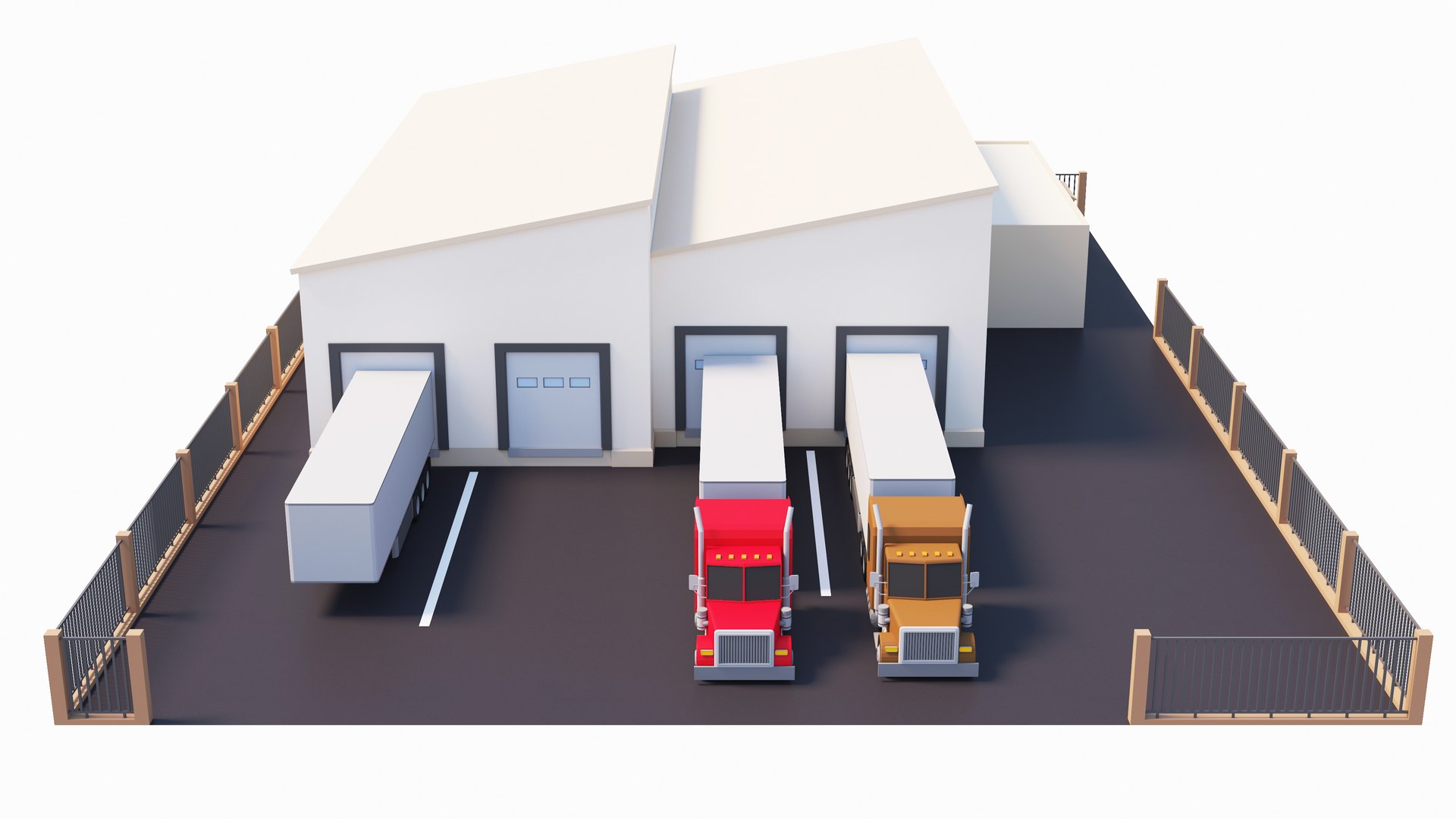 Cartoon Warehouse 3D - TurboSquid 1872560