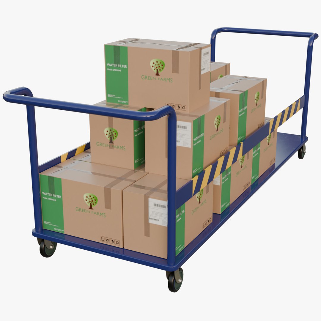 3D Transport Trolley 1 Basic - TurboSquid 2289031