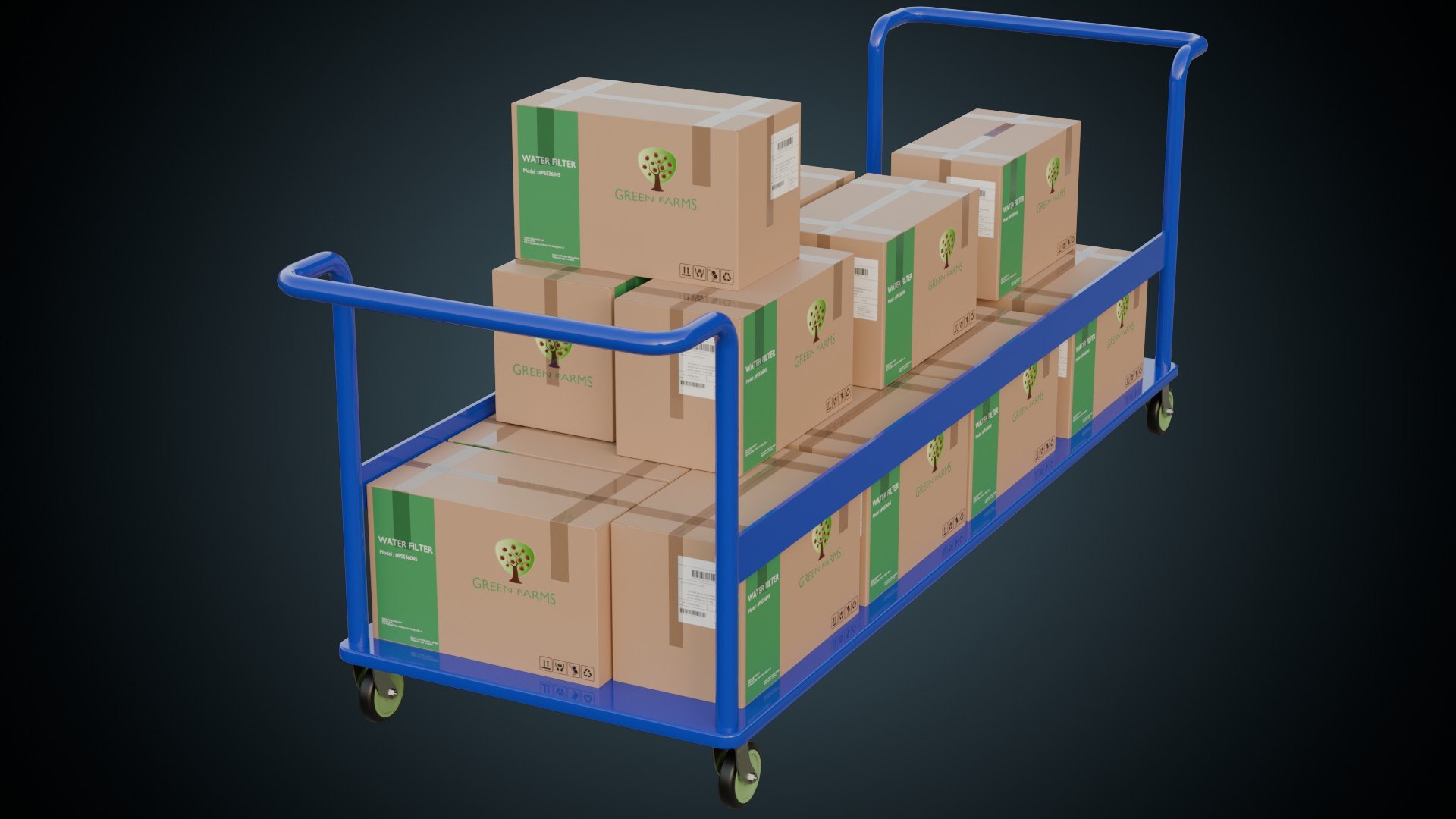 3D Transport Trolley 1 Basic - TurboSquid 2289031