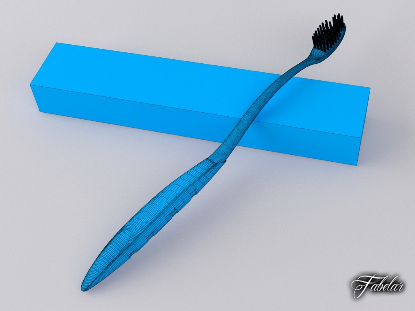 Toothbrush Toothpaste 3d Model