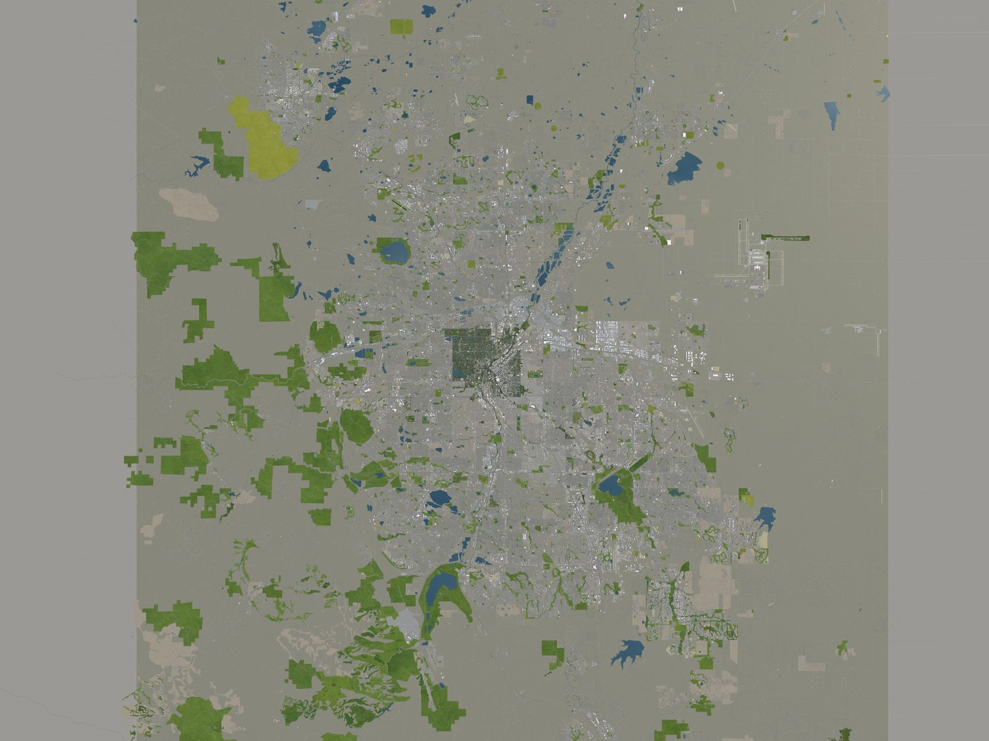 3D Model Denver City Area - TurboSquid 1334285