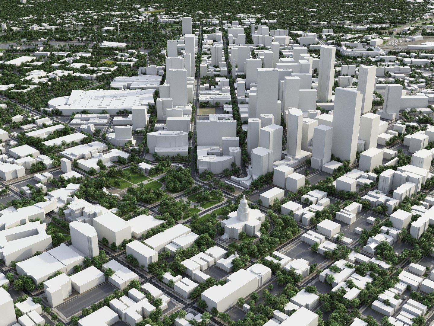 3D Model Denver City Area - TurboSquid 1334285